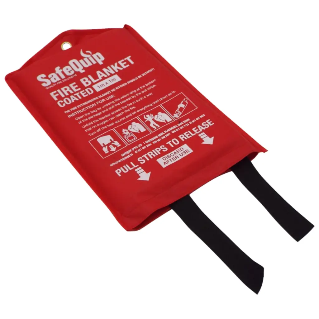 1m x 1m Emergency Fire Blanket With Soft Shell Casing